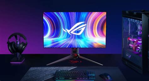 Rog Swift Oled Pg27aqdm Asus Bringt Oled Monitor Mit 240 Hz Und 1440p