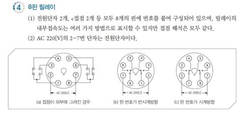 5 릴레이 접점번호 부여하는 방법 네이버 블로그