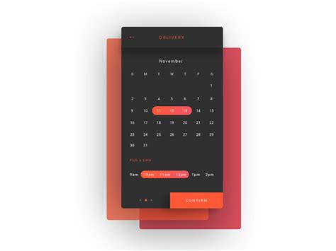 Daily Ui Challenge Date Picker By Federica Corneli On Dribbble