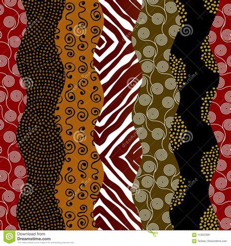Ethnic Seamless Pattern In African Style Stock Vector Illustration