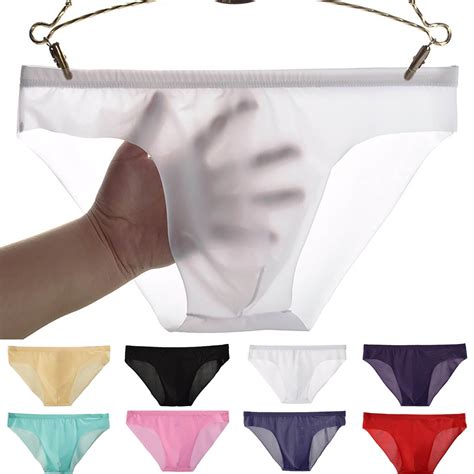 Jobturf Mens Thongs Summer See Through Seamless Underwear Valentines