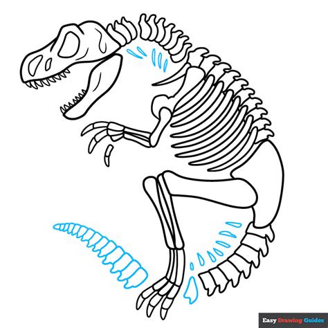 How To Draw A Fossil Really Easy Drawing Tutorial