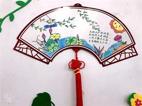 画扇子诗画扇子诗配画大山谷图库