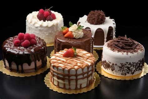 Delectable Desert Cakes Assorted Generate Ai