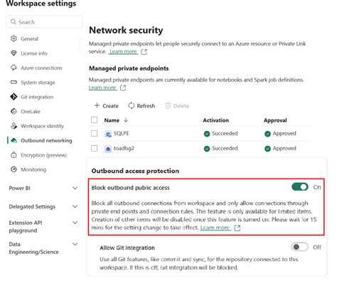 Set Up Workspace Outbound Access Protection Microsoft Fabric Microsoft Learn