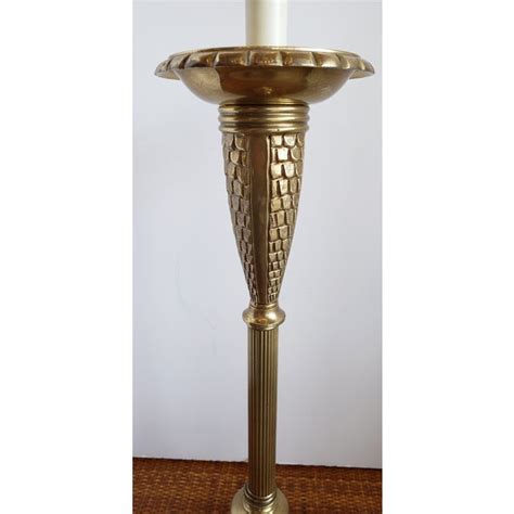 Decorative Solid Brass Candlestick Lamp Chairish