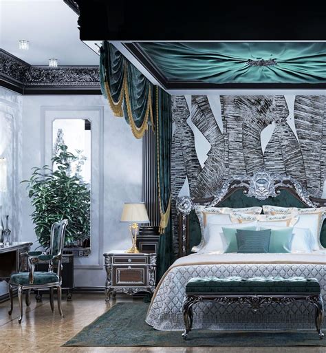 Интерьер роскошной спальни Современная спальня Дизайны кровати Современный дизайн интерьера