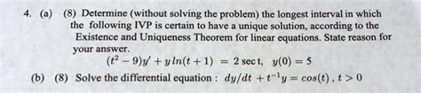 Solved A Determine Without Solving The Problem The Longest