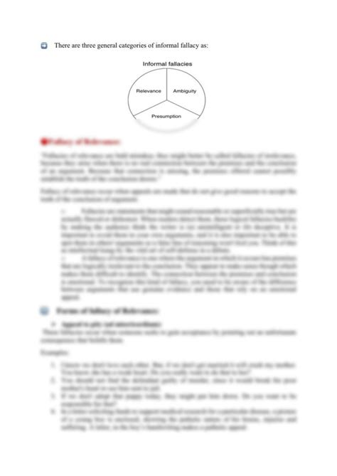 SOLUTION Fallacies And Its Types Studypool