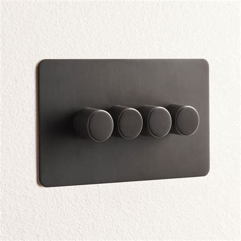 Lucian Four Gang Dimmer Switch In Bronze