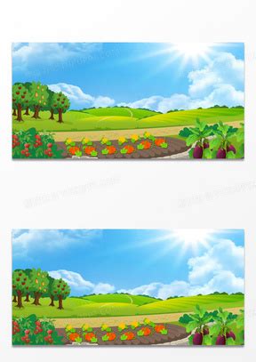 卡通菜园图片大全 好看的菜园子图片 大山谷图库