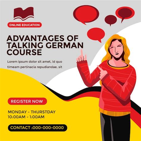 Language Course Flyer Vectors And Illustrations For Free Download Freepik