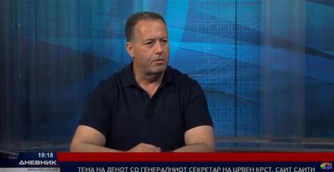 Tема на денот со генералниот секретар на Црвен крст Саит Саити Сител Телевизија