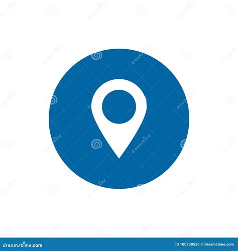 Gps Pointer Location Round Icon Stock Vector Illustration Of Sign Pointer