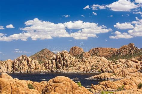 Watson Lake Granite Dells Prescott Arizona The Sky Is Filled With