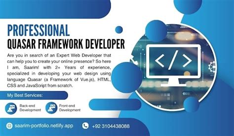 Create Your Website Design With Quasar Framework By Saarim2434 Fiverr