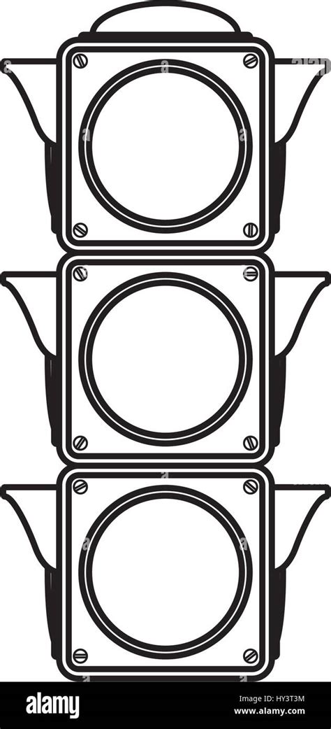 Semaphore Traffic Light Post Vector Icon Illustration Stock Vector Image And Art Alamy