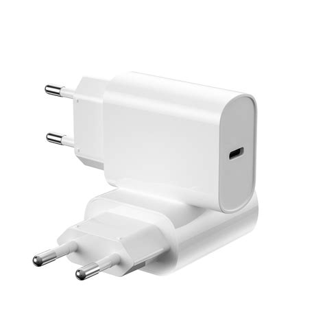 WIWU Wi U Quick Series PD W USB C Type C Single Port Travel Fast Charger EU Plug White