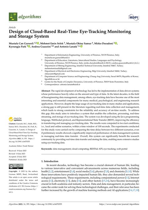 Pdf Design Of Cloud Based Real Time Eye Tracking Monitoring And Storage System