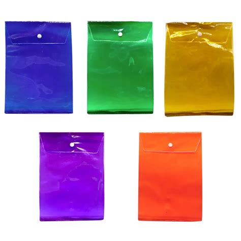 Sanelnet 12 Pcs Statement Envelope Plastic Envelope Account Jacket Utility Plastic Envelope