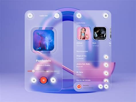 An Image Of A Cell Phone Screen With Music Player Icons On The Front