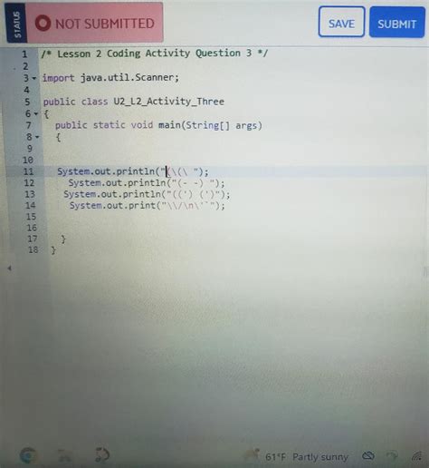 can someone help asap unit 2 lesson 2 coding activitity 3 r