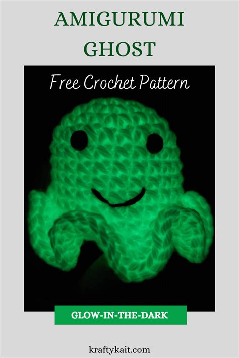 Amigurumi Glow In The Dark Ghost Free Crochet Pattern Halloween