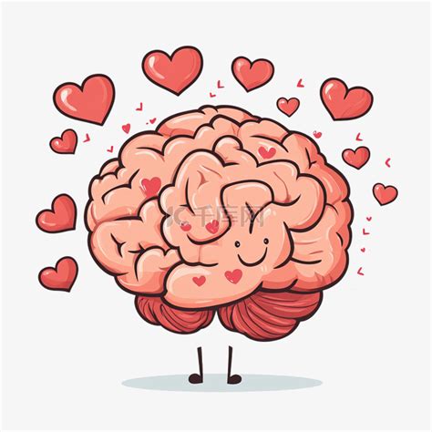 用心欢迎卡通大脑素材图片免费下载 千库网