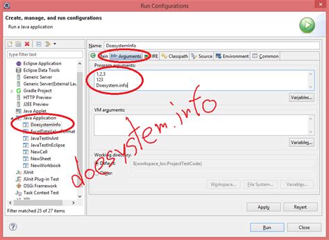 Doesystem การใส่ค่าตัวแปร Args Method Main ใน Eclipse