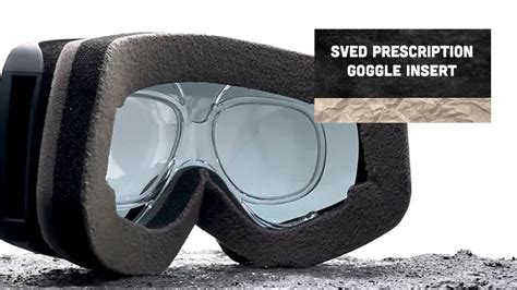 Sved Optical Prescription Goggle Insert With Snow Goggle Overview