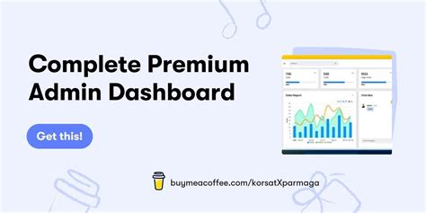 Complete Premium Admin Dashboard Buymeacoffee