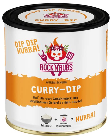Rockn Rubs Dip Dip Hurra Curry Dip 140g Dose