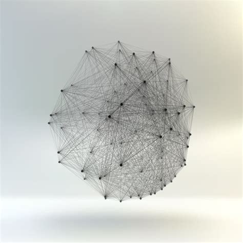 Connection Structure Wireframe Vector Illustration Stock Vector Illustration Of Background