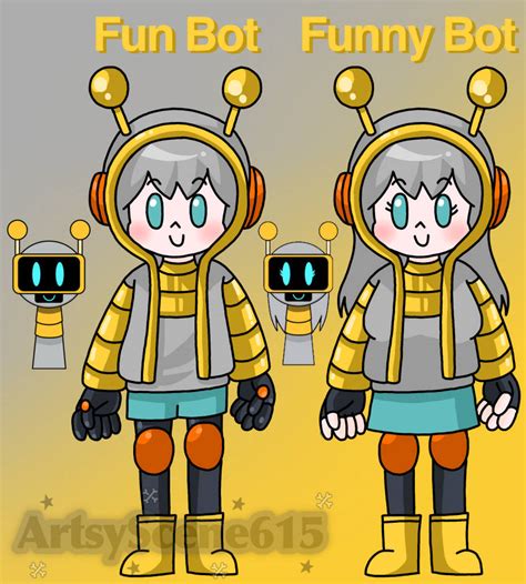 Humanized Fun Bot His Genderbend By Artsyscene615 On Deviantart