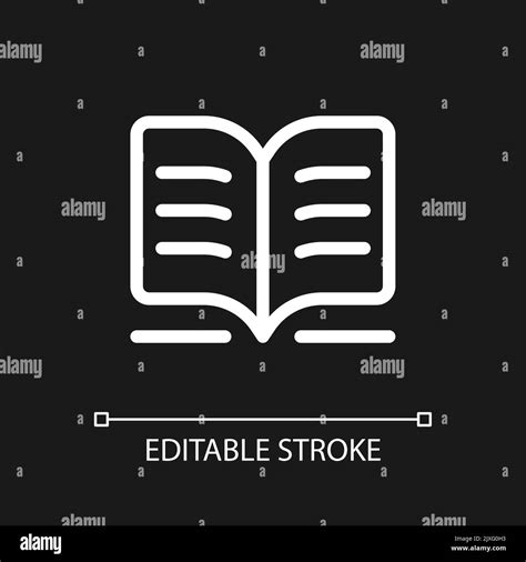 Public Library Pixel Perfect White Linear Ui Icon For Dark Theme Stock Vector Image And Art Alamy