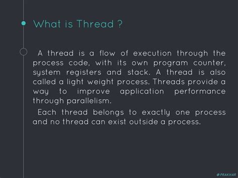 Threads Operating System PPTX