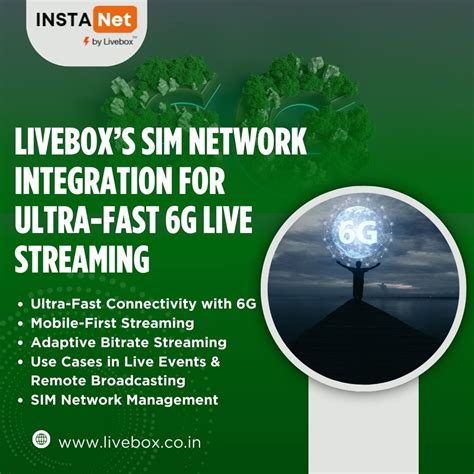 Liveboxs Sim Network Integration Is Set To Enhance Ultra Fast 6g Live Streaming Providing A