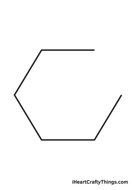 Hexagon Drawing How To Draw A Hexagon Step By Step