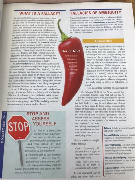 Identify And Describe Three Fallacies Share A Chegg Com