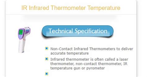 IR Infrared Thermometer Temperature At Best Price In Bhubaneswar