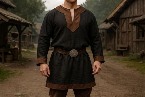 Medieval Mens Tunic Viking Ren Faire Warrior Tunic Renaissance