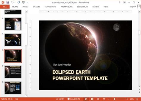 Animated Eclipse Modèles Powerpoint