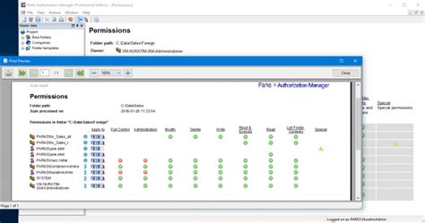 Print Reports Of Your Users Access To Files Parks Informatik Gmbh