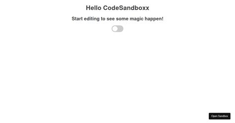 React Toggle Dark Theme Codesandbox