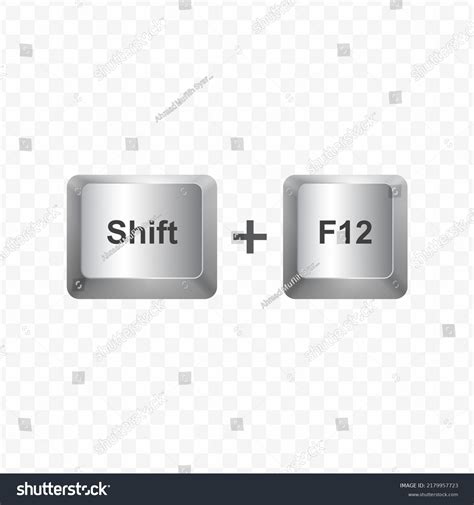 Keyboard Button Vector Illustration Shortcut Shift Stock Vector Royalty Free