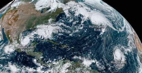 Video Historic Satellite Imagery Shows Three Active Hurricanes In