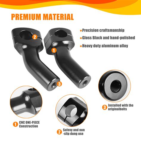 Yamaha Handlebar Pull Back 8in Pullback Two Piece Riser Kit