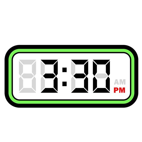 Digital Clock Time At 330 Pm Digital Clock 12 Hour Format 32048627 Png