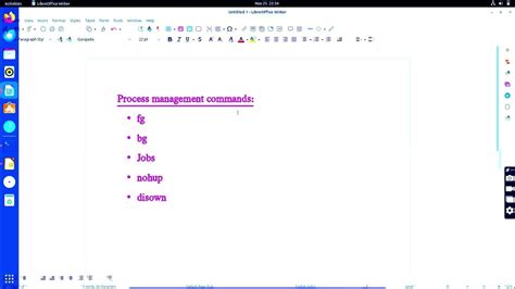 Linux In Telugu How To Use Fg Bg Jobs Nohup Disown Process Management Commands Youtube
