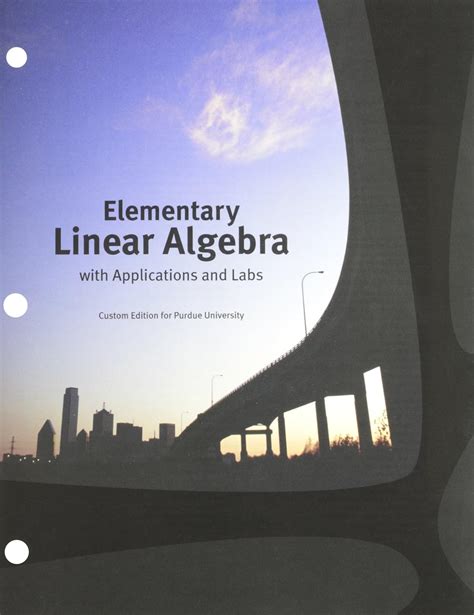 Elementary Linear Algebra Package Purdue University Kolman Bernard